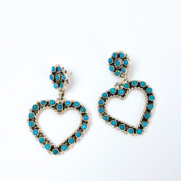 Falencia Yazzie Heart Earring - Museum of New Mexico Foundation Shops