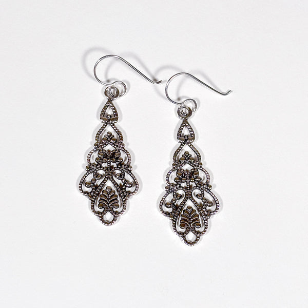 Taxco Silver Earrings - Museum of New Mexico Foundation Shops