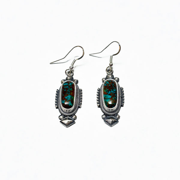 Stanley Parker Turquoise Earrings - Museum of New Mexico Foundation Shops